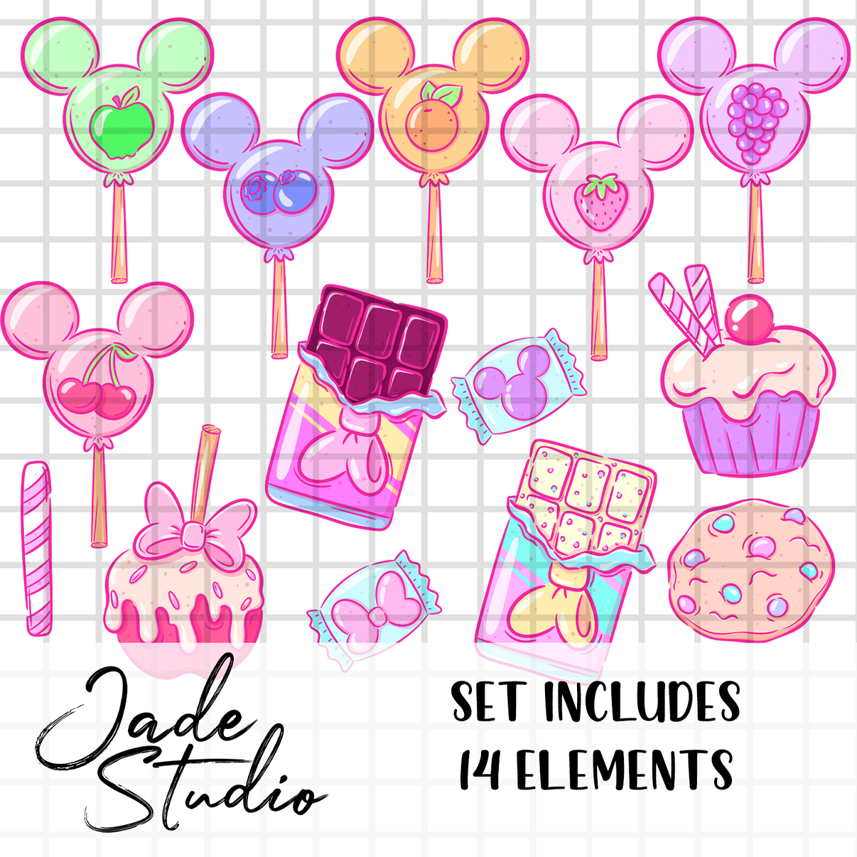 Bow Sweet Treats Clip Art Set – Jade Studio by Charise