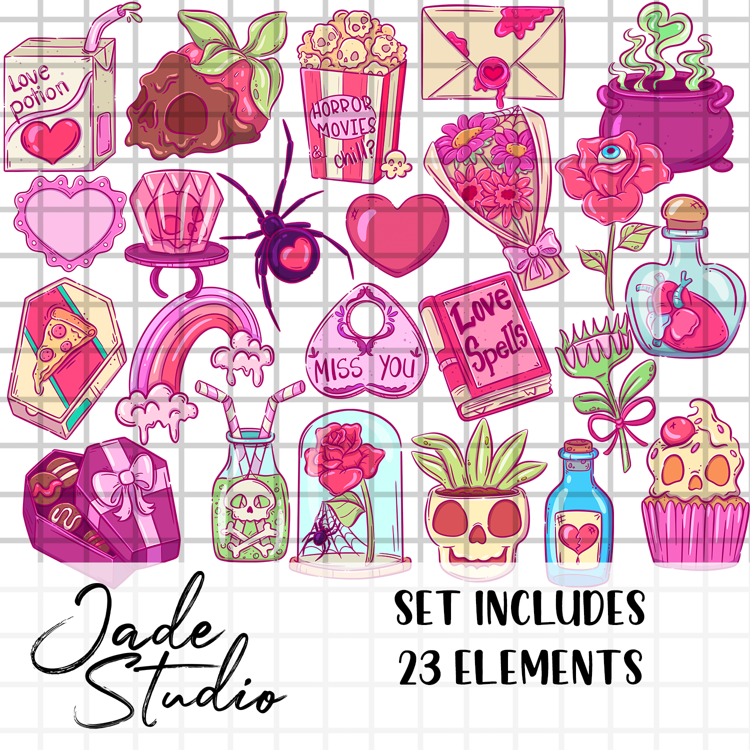 Spooky Sweet Clip Art Set – Jade Studio by Charise