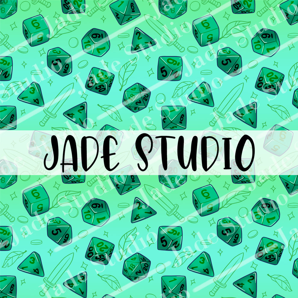 DnD Dice Seamless File – Jade Studio by Charise